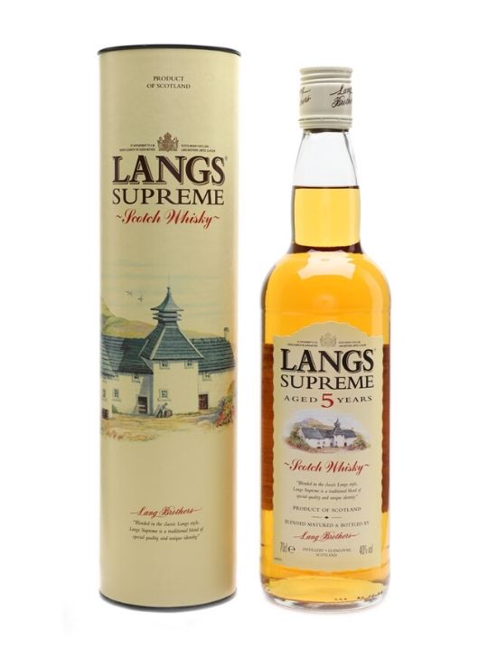 Langs Supreme 5 Year Old Blended Scotch Whisky 70cl • Capt. Caruana & TGB